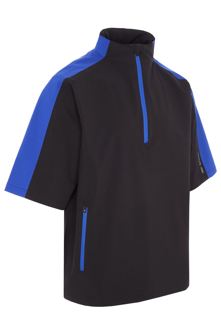 Proquip Aqualite Pro ½ Sleeve Top - Black/Magnetic Blue - Birr Golf Shop